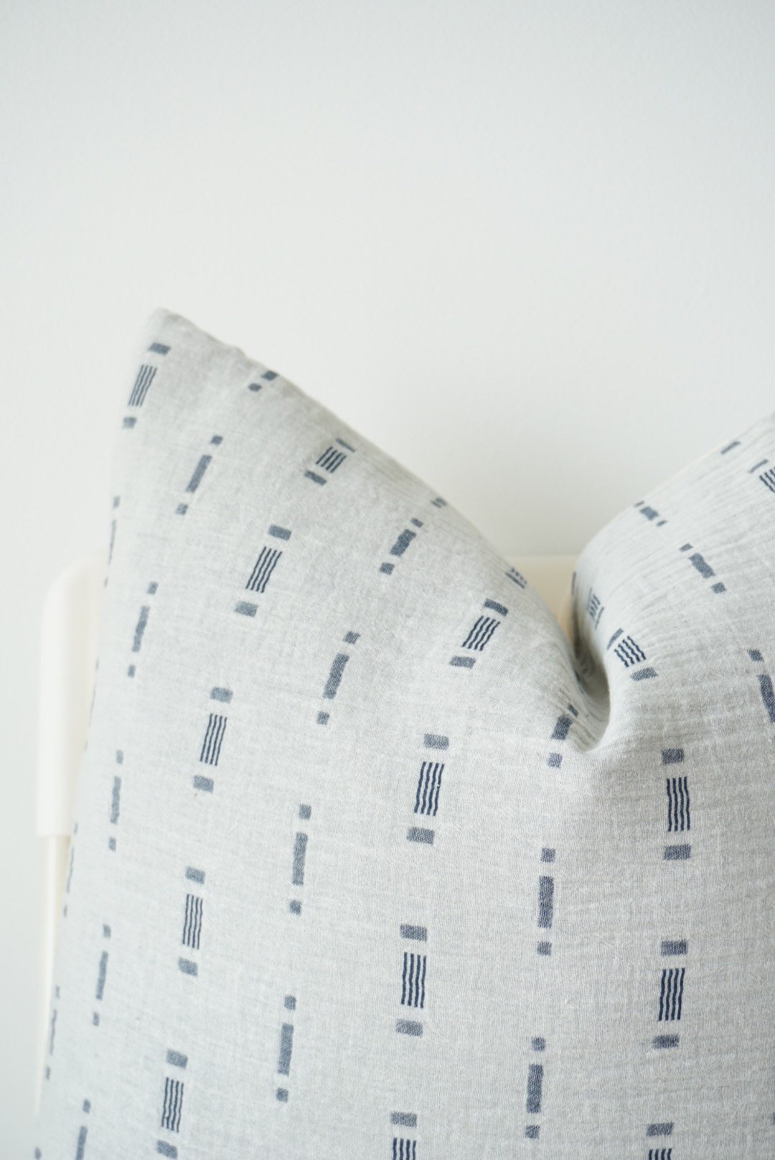 Grey Linear Striped Pillow Cover | Etsy