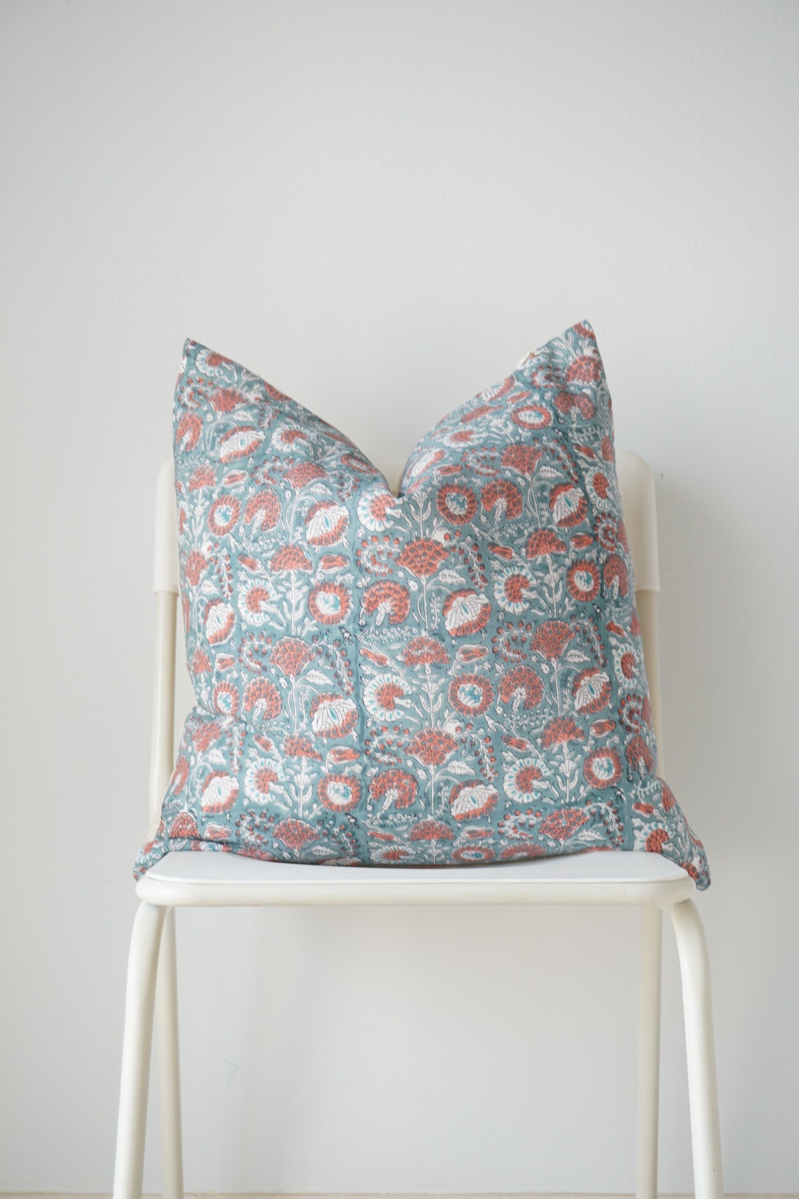 Block Print Pillow Cover - Etsy