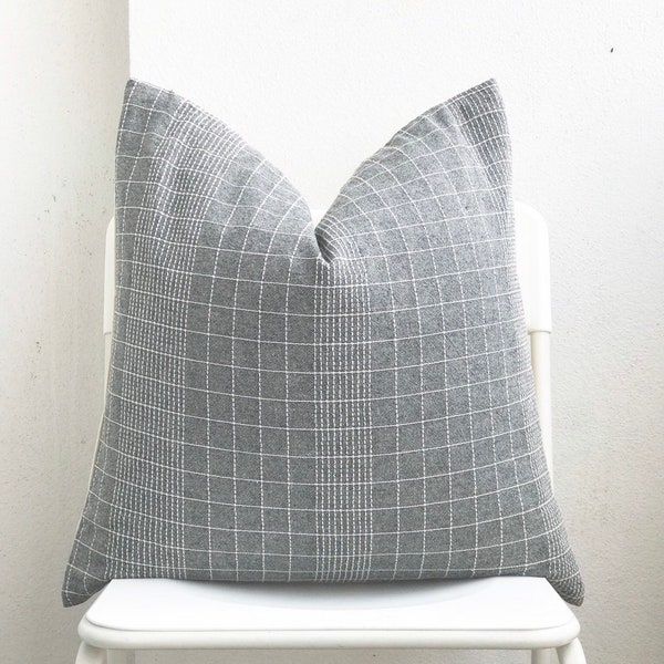 Grey Texture Pillow - Etsy