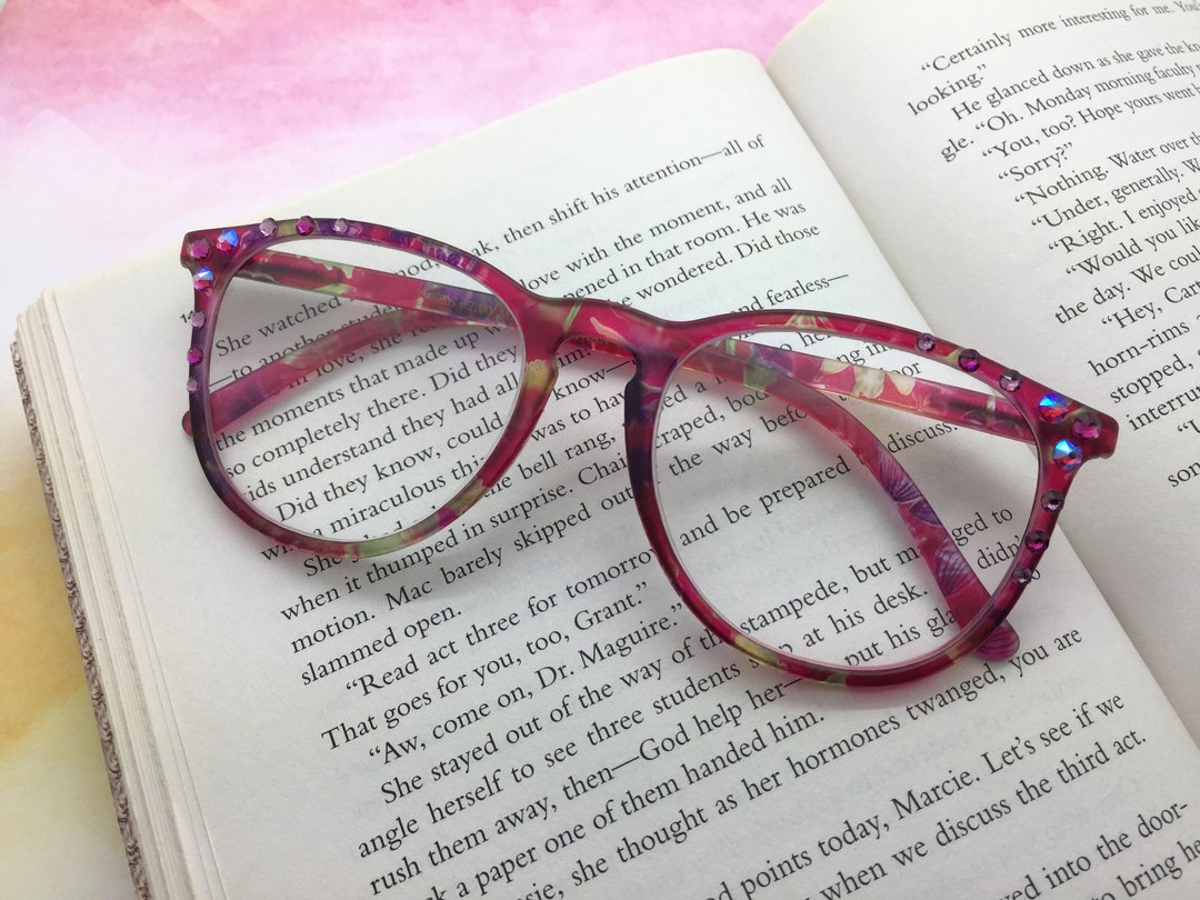 Rhinestone Reading Glasses Bling Readers Embellished - Etsy