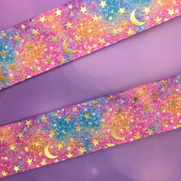 Moon and Stars Ribbon - Etsy