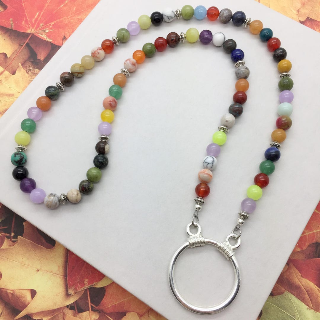 Colorful Beaded Eyeglasses Holder, Eyeglass Loop Necklace, Eyewear ...