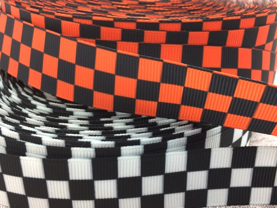 Checkerboard Grosgrain Ribbon 7/8 22mm Checked Ribbon | Etsy