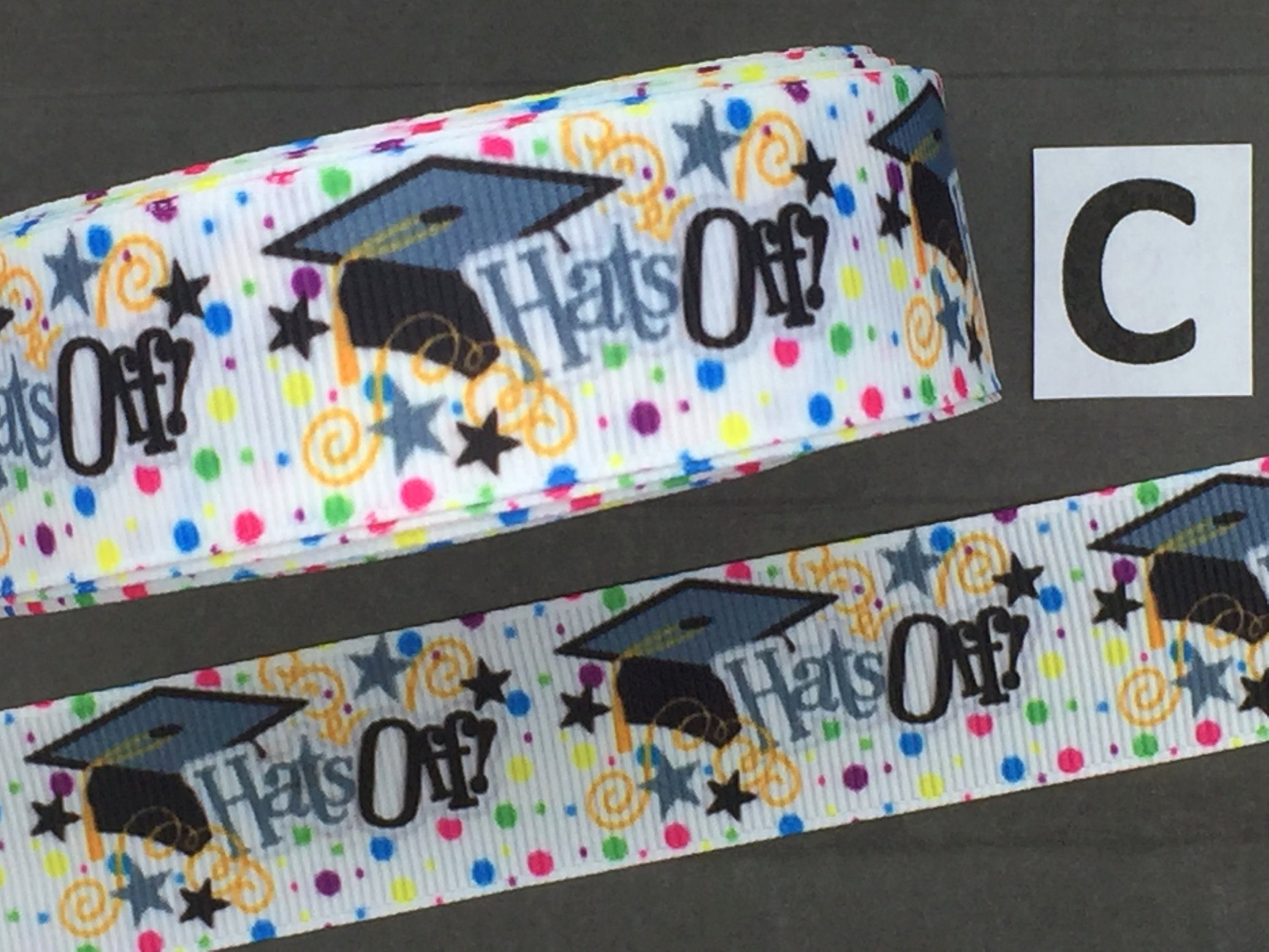 Graduation Grosgrain Ribbon 1 25mm Congratulations - Etsy