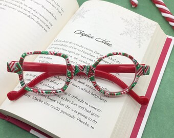 Handpainted Snowman Reading Glasses +3.00, Christmas Readers 3.0, Pink ...