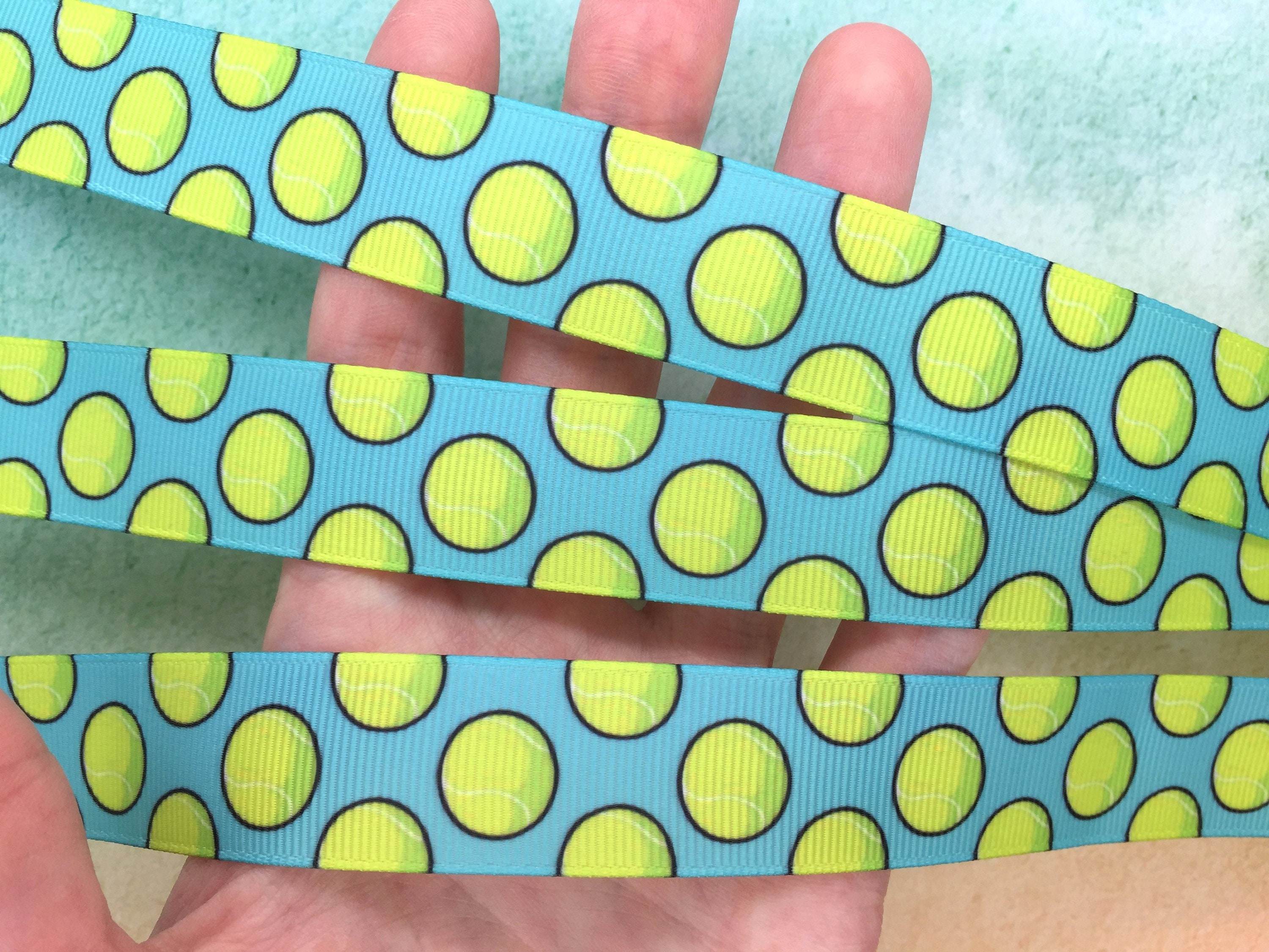 Tennis Ball Ribbon 78 22mm Sold by the Yard Jewelry Making & Beading ...