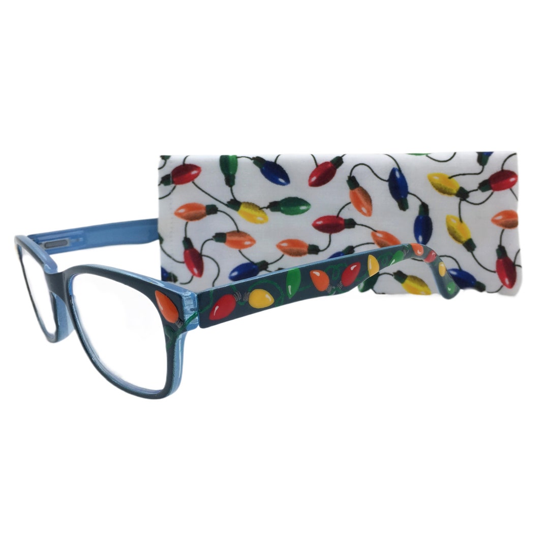 Hand-painted Christmas Reading Glasses 2.00, Holiday Readers, Christmas ...