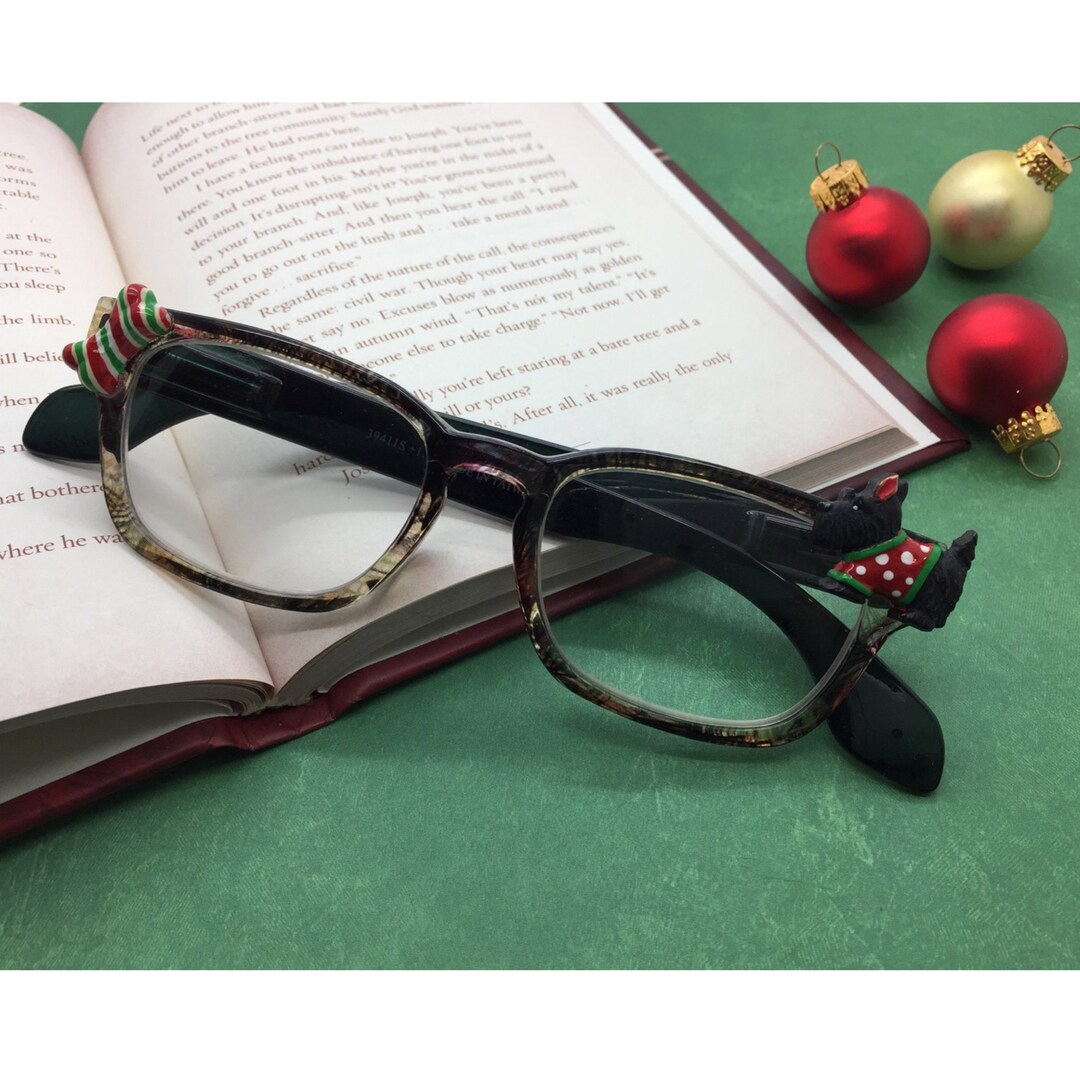 Christmas Reading Glasses, Holiday Readers, Embellished Eyeglasses ...