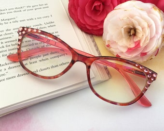 Pink Half-frame Classic Reading Glasses / 1.00 / 1.50 / - Etsy