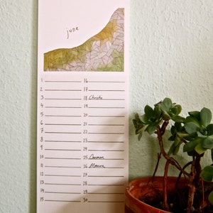Birthday Calendar: for Every Year - Etsy