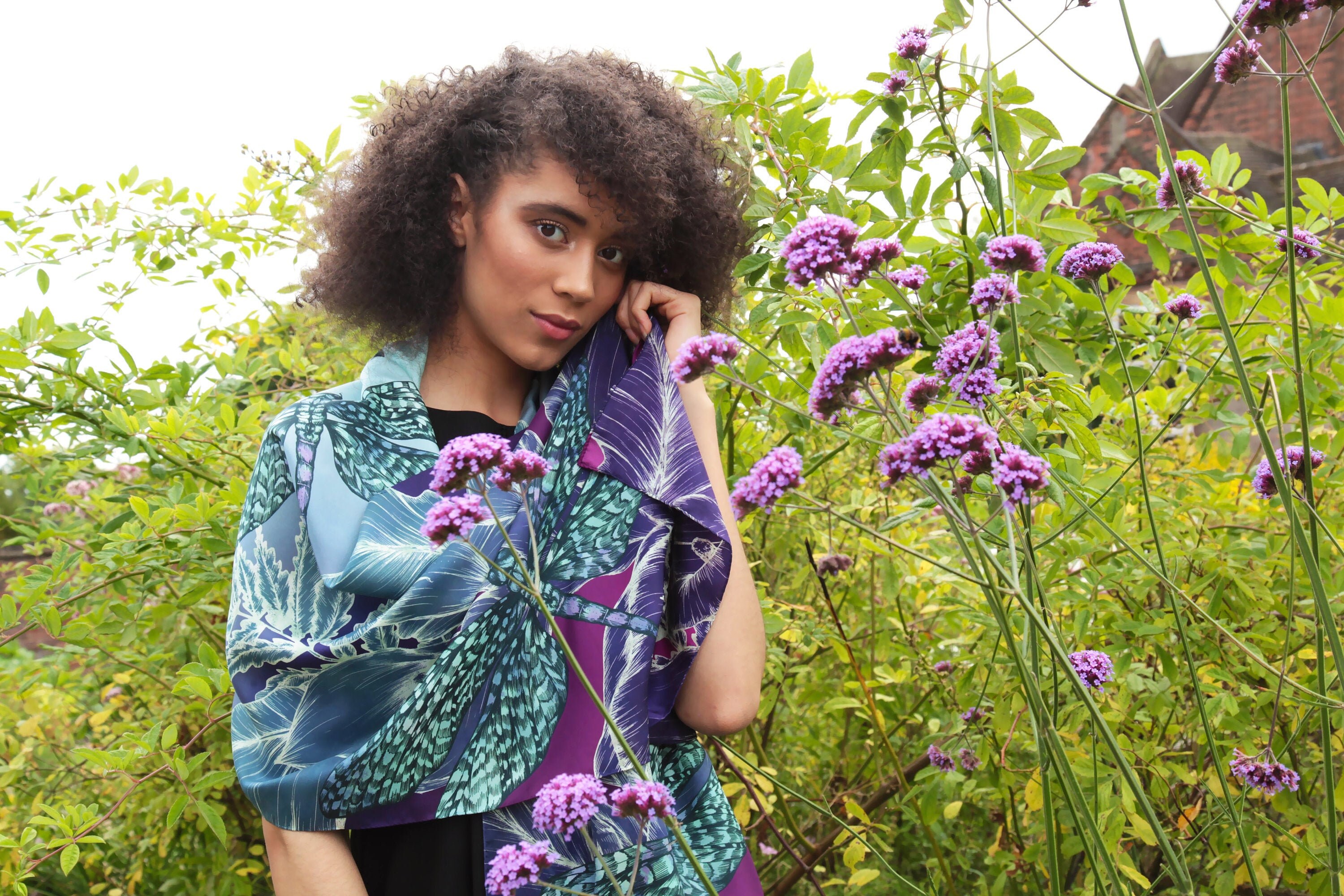 Dragonfly Lily Luxury Silk Scarf Fuchsia - Etsy