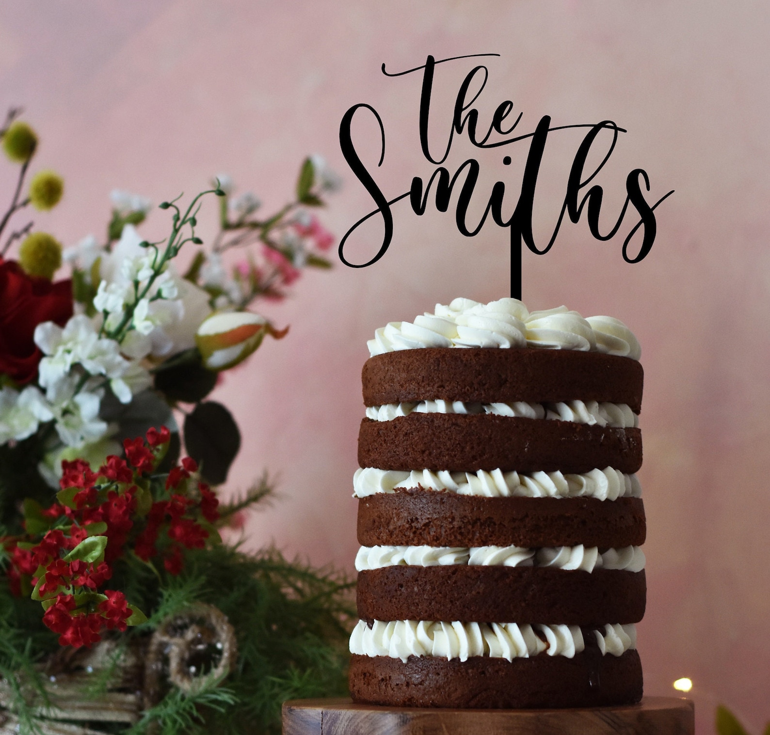 Metallic Silver Wedding Cake Topper for Wedding Mr Mrs Custom - Etsy