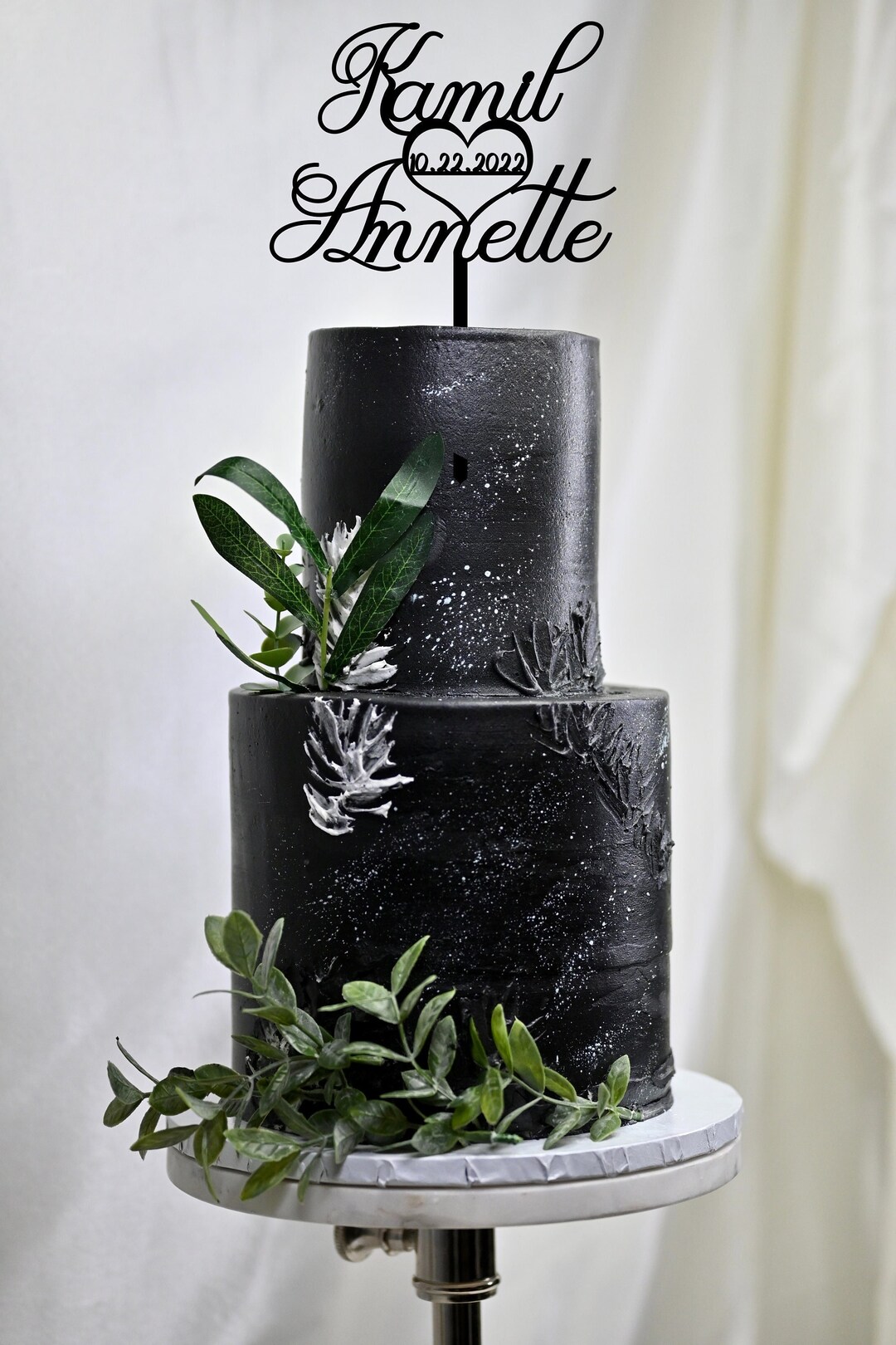 Gold Cake Topper for Wedding Personalized Cake Topper Rustic - Etsy