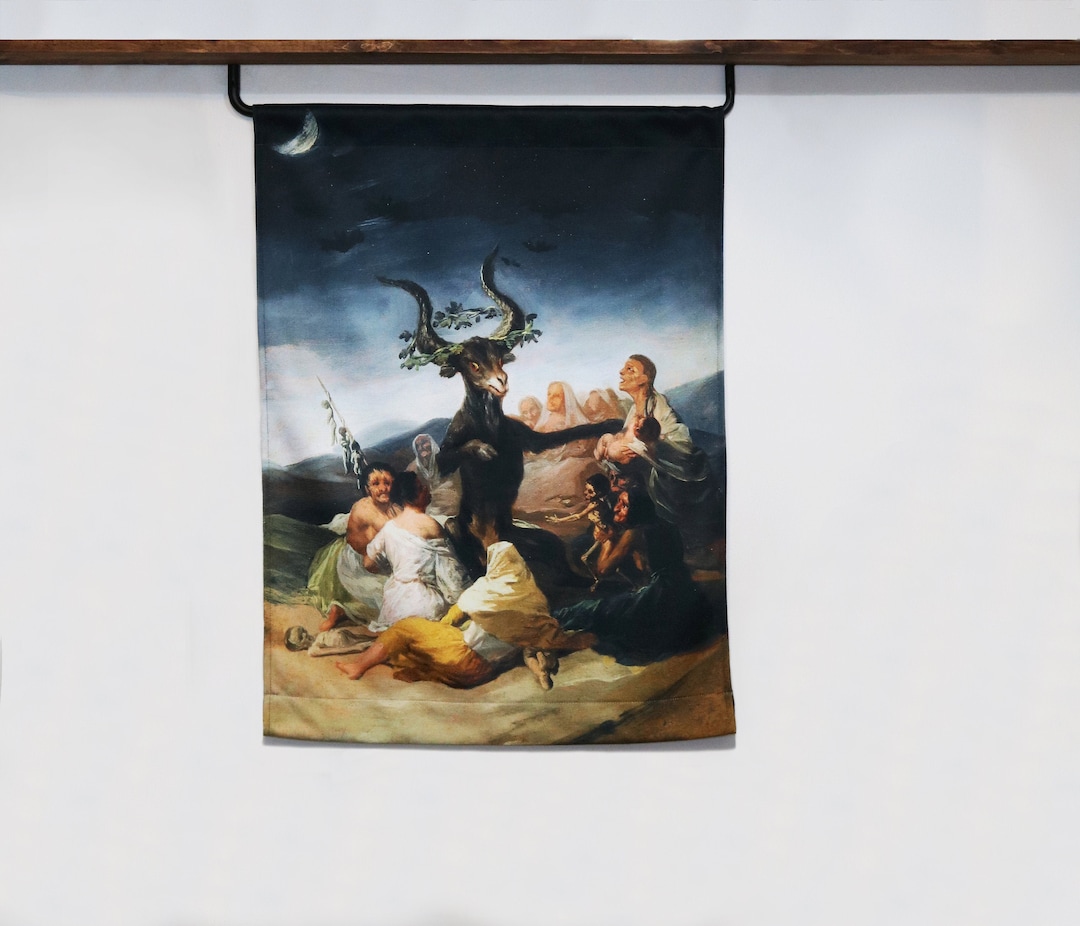 Witches Sabbath // the Great He-goat - Large Canvas Printed Banner ...