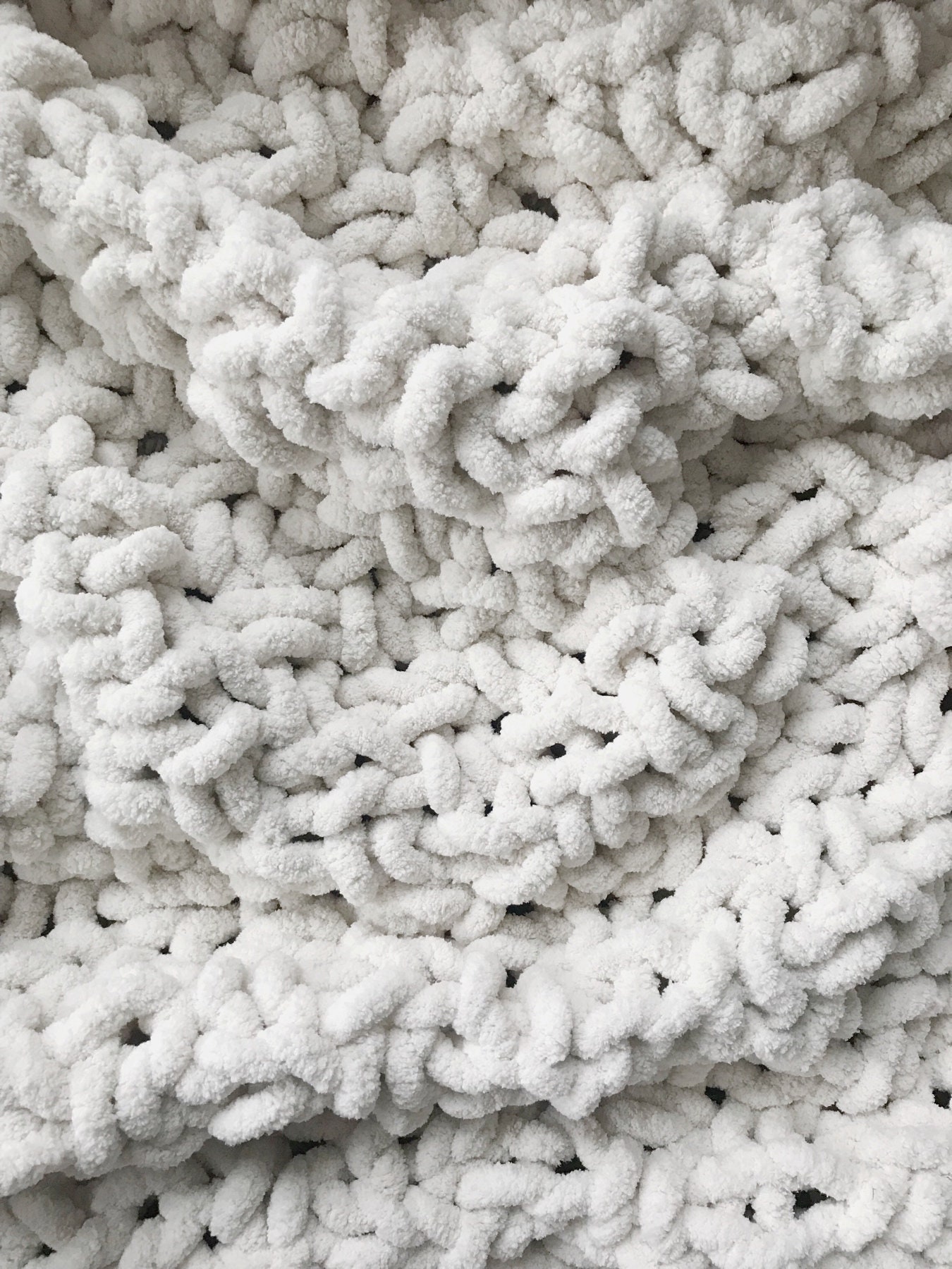 Knitting Pattern Jumbo Knit Textured Throw Blanket THE - Etsy