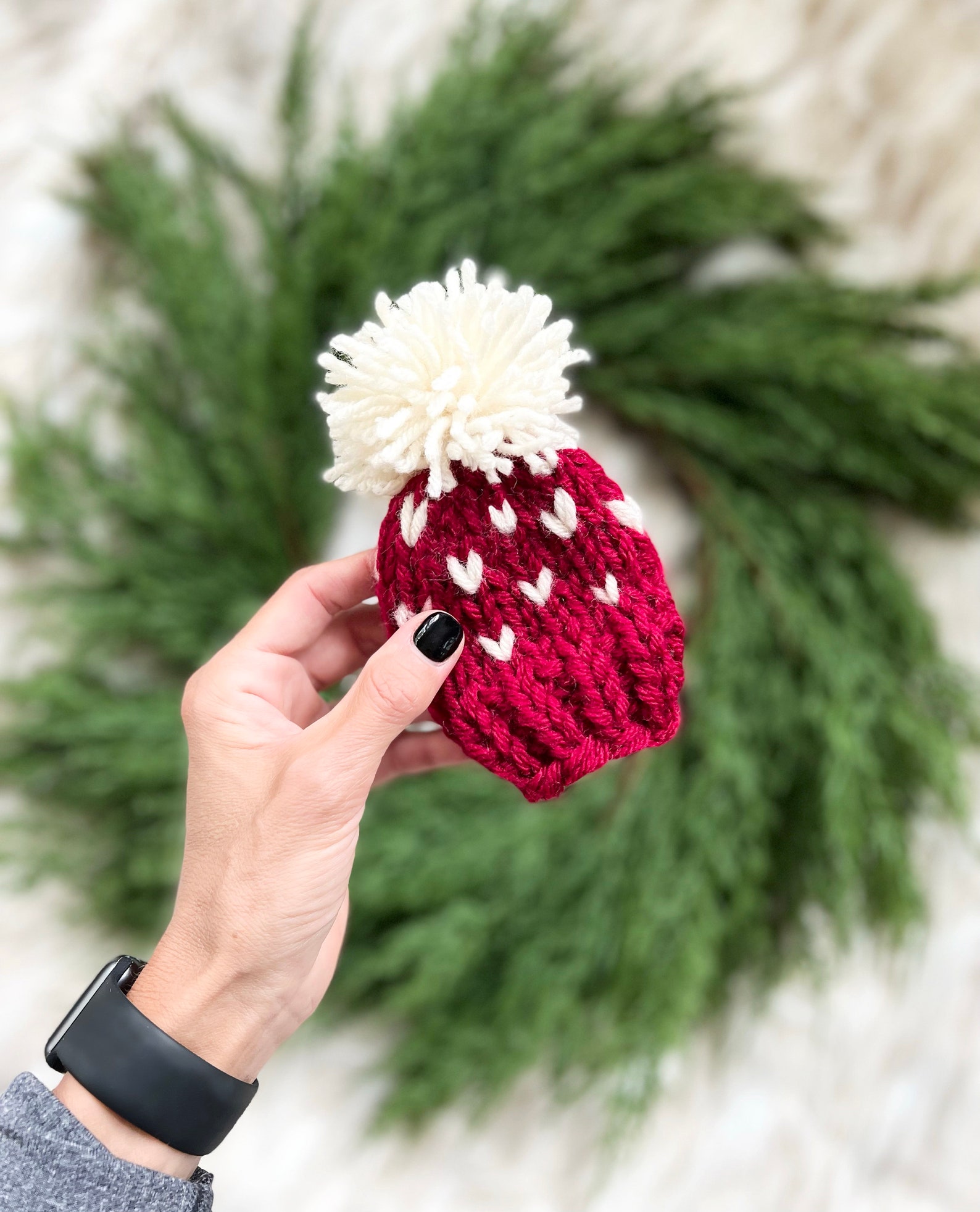 Knitting Pattern | MINI HAT ORNAMENT Set - Etsy