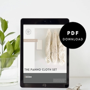 Knitting Pattern | Washcloth, Dishcloth, Cloth | THE PANNO SET - Etsy