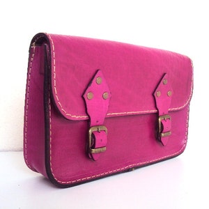 Magenta Pink Messenger Bag medium for Men for Women unisex - Etsy