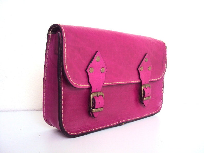 Magenta Pink Messenger Bag medium for Men for Women unisex - Etsy