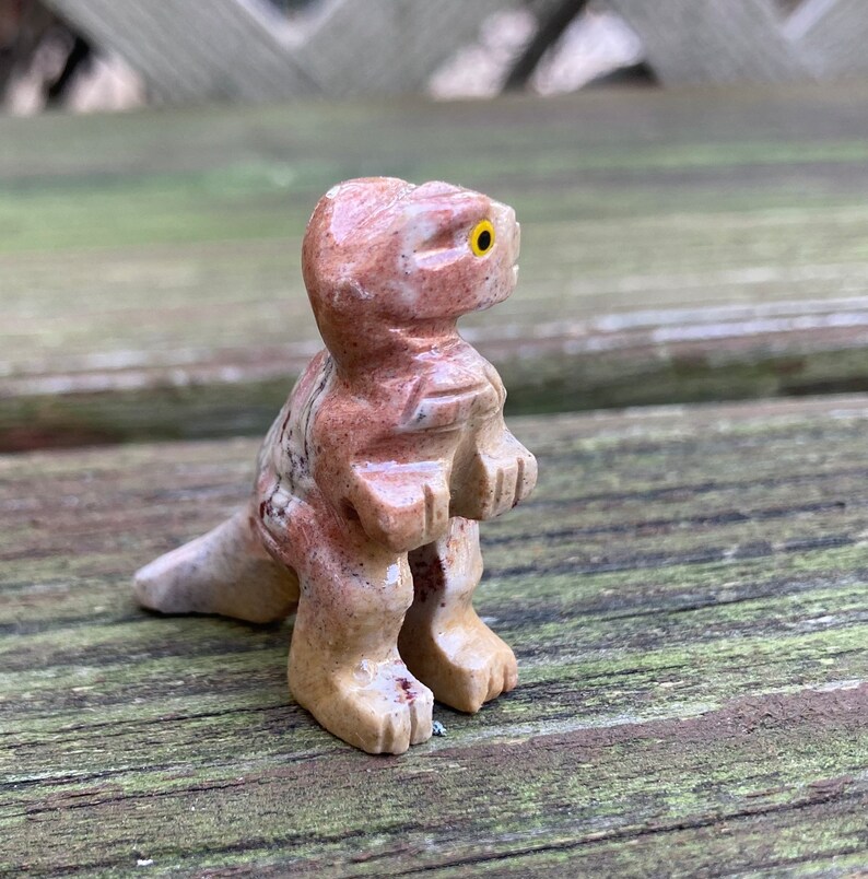 Carved Stone T-rex Soapstone Totem Animal Spirit Animal - Etsy