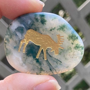 Pick Your Favorite Moose Totem Stone, Spirit Animal Crystal Healing ...