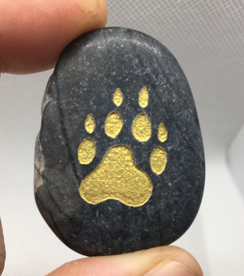 Pick Your Favorite Wolf Paw Totem Stone Spirit Animal | Etsy