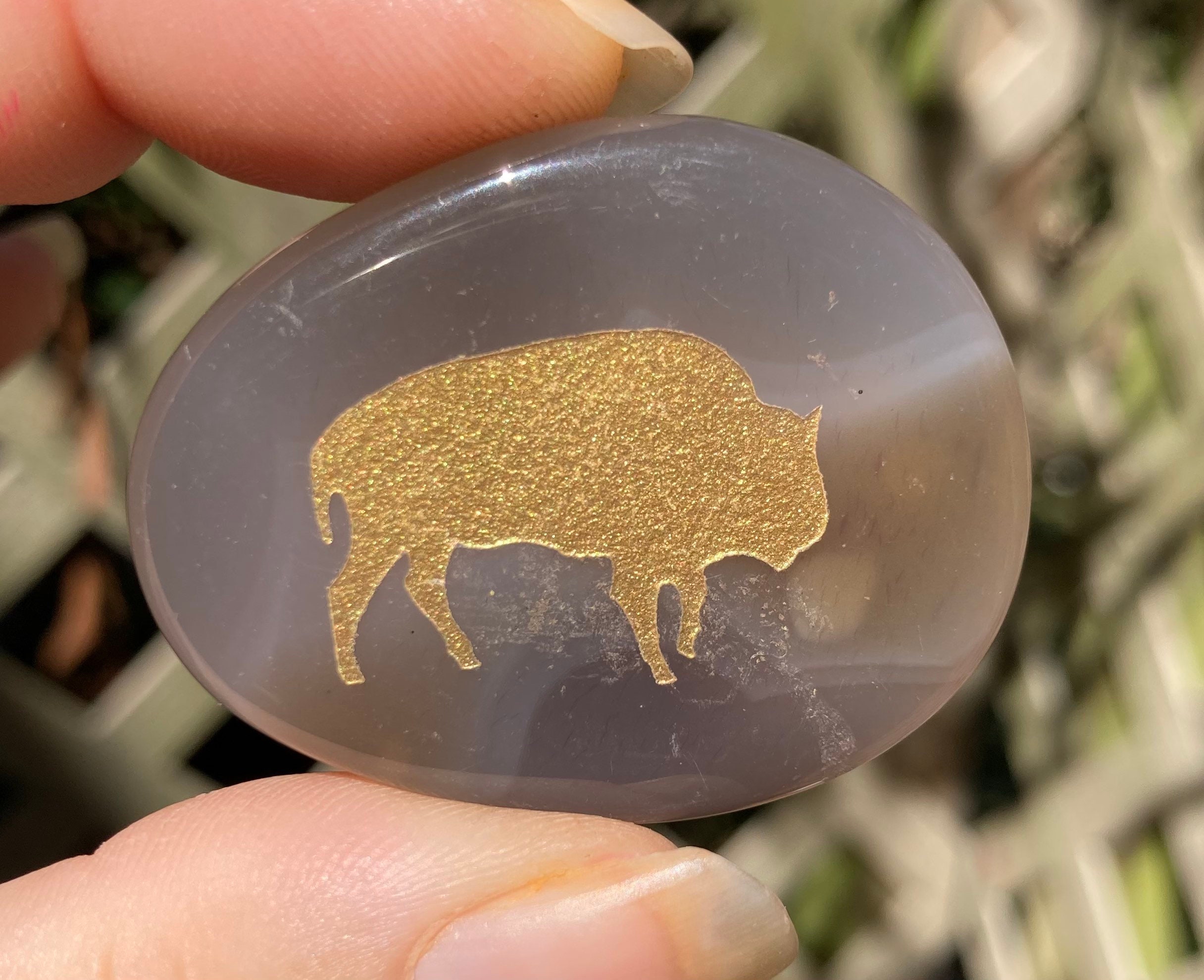 Pick Your Favorite Buffalo Totem Stone Spirit Animal Crystal Healing ...