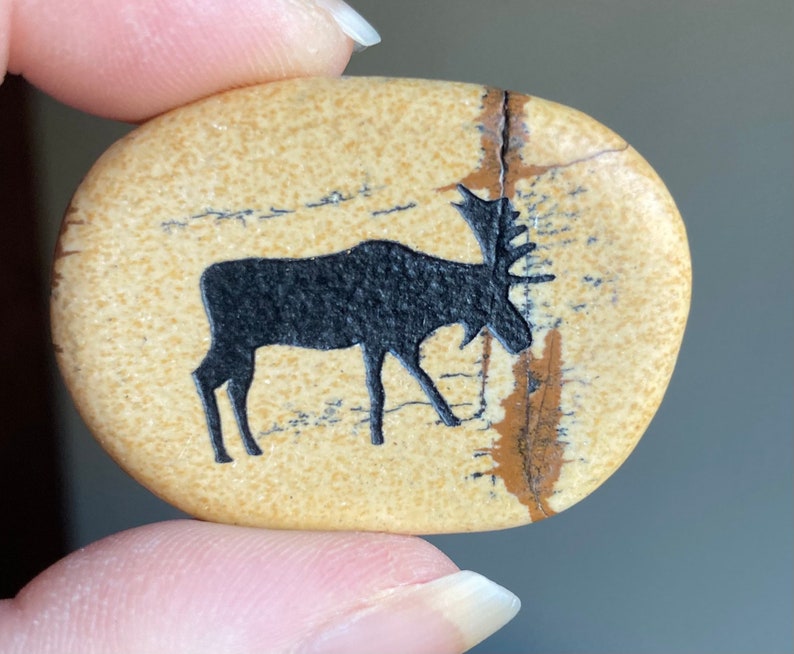 Pick Your Favorite Moose Totem Stone Spirit Animal Crystal | Etsy