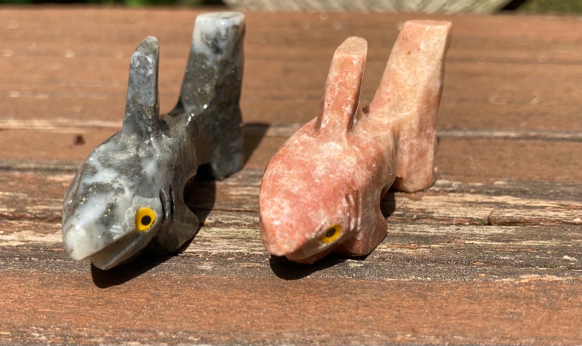 Carved Stone Shark Soapstone Totem Animal Spirit Animal Gift - Etsy