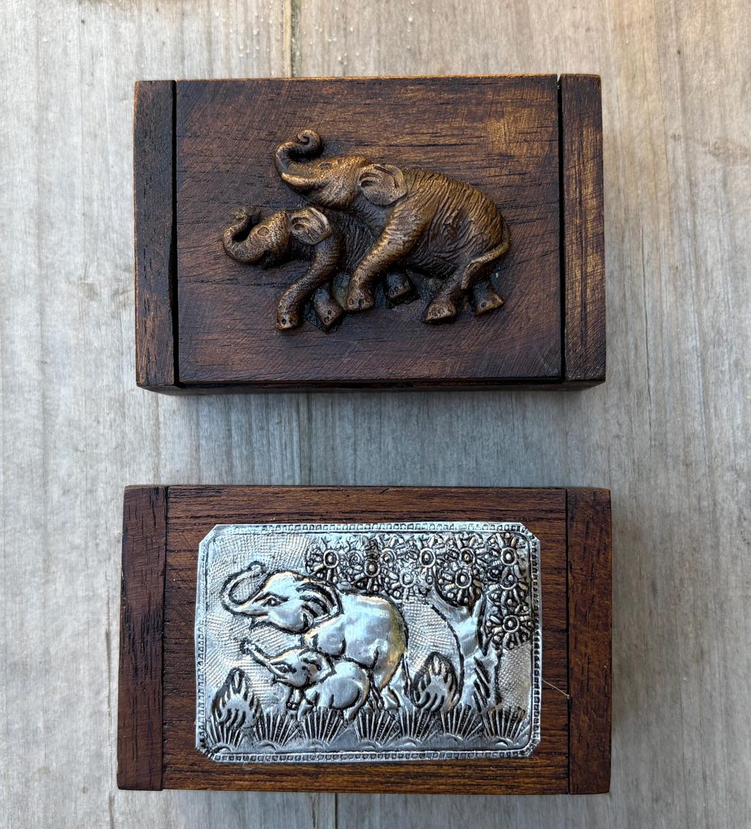 Small Wooden Elephant Box - Etsy