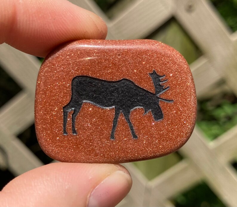 Pick Your Favorite Moose Totem Stone Spirit Animal Crystal | Etsy