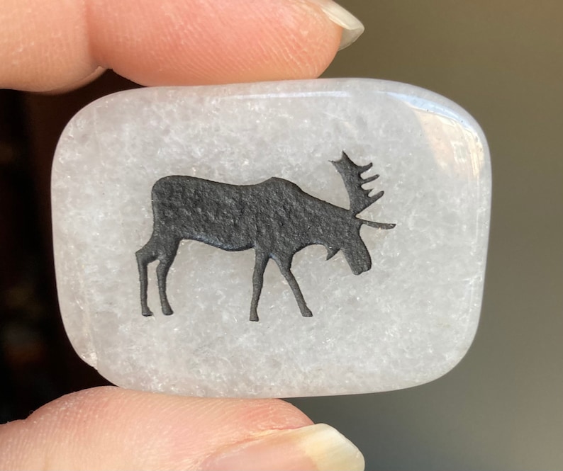Pick Your Favorite Moose Totem Stone Spirit Animal Crystal | Etsy