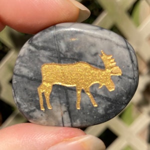 Pick Your Favorite Moose Totem Stone Spirit Animal Crystal | Etsy