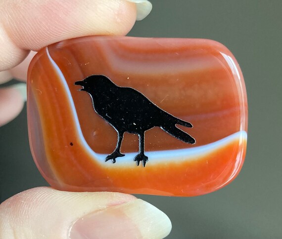 Pick Your Favorite Raven Totem Stone Spirit Animal Crystal | Etsy