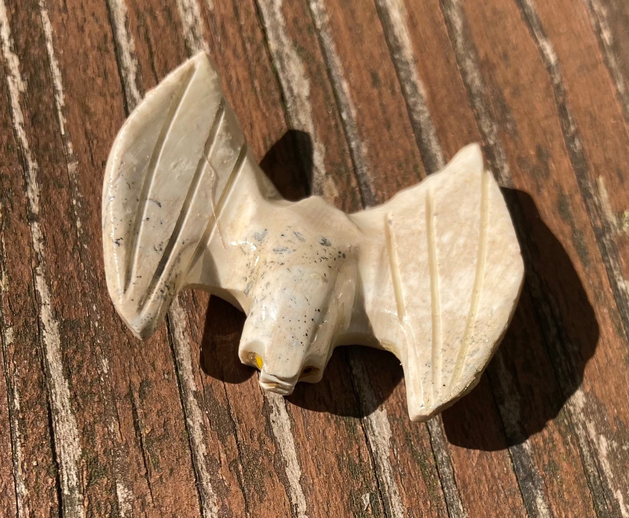 Carved Stone Bat Soapstone Totem Animal Spirit Animal Gift | Etsy