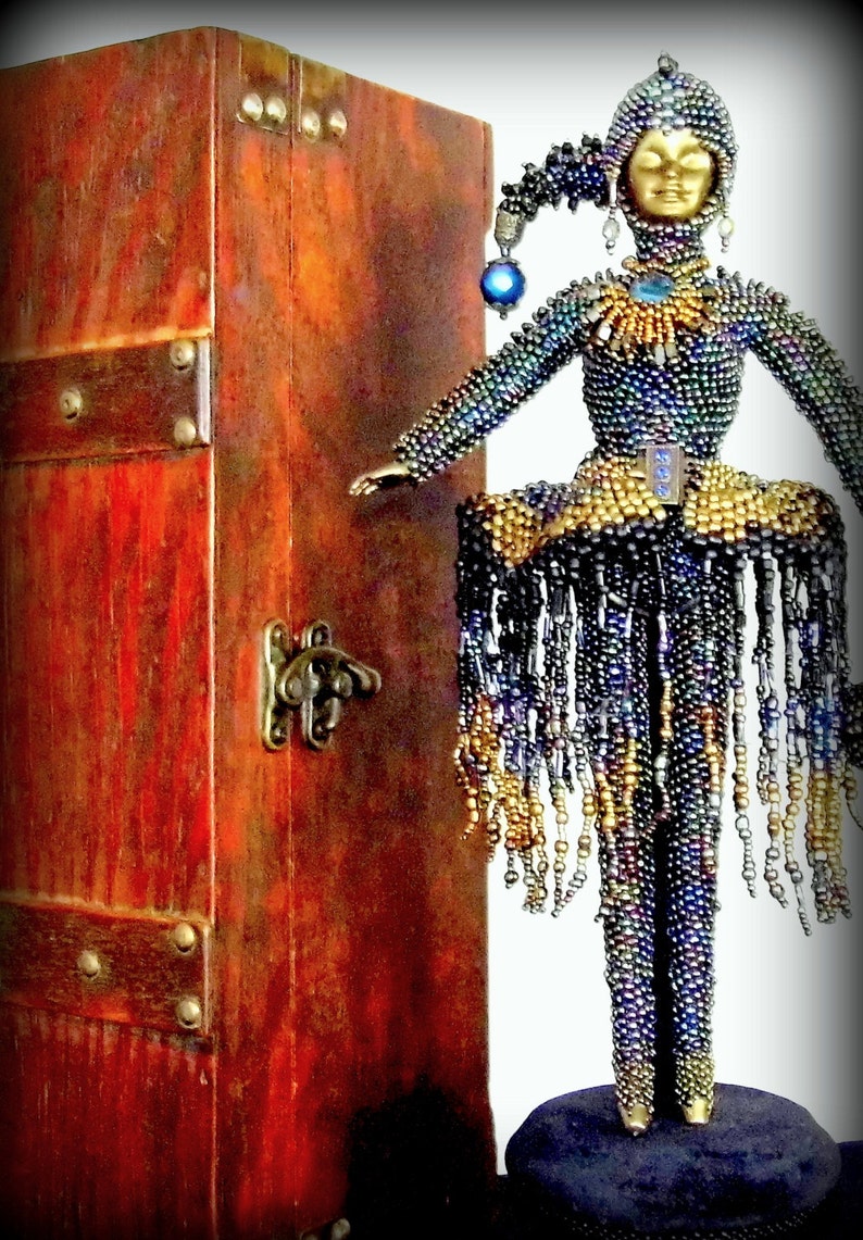 OOAK Art Doll / Beaded Art / Beaded Object / Mixed Media / Beadwork ...