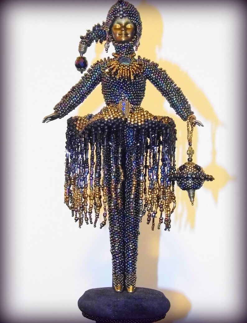 OOAK Art Doll / Beaded Art / Beaded Object / Mixed Media / Beadwork ...