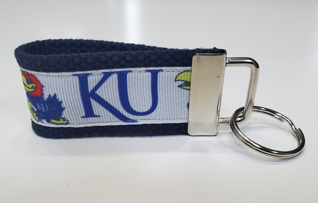 Key Chain With University of Kansas Jayhawks Ribbon, Novelty Gift, - Etsy