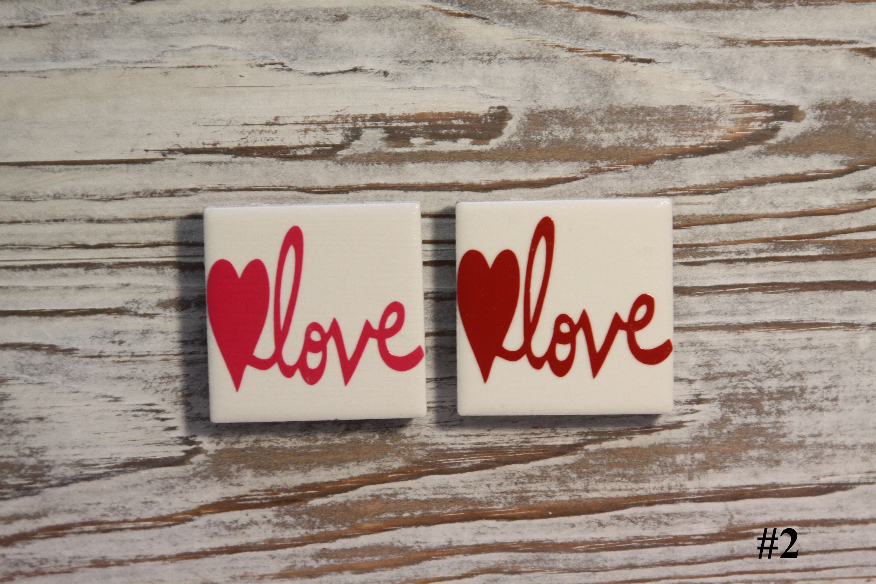 Refrigerator Magnets, Ceramic Tile Magnets, Valentines Magnet, Love ...