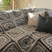 King Size Afghans Blanket, Granny Square Crochet, Luxurious Soft Cosy ...