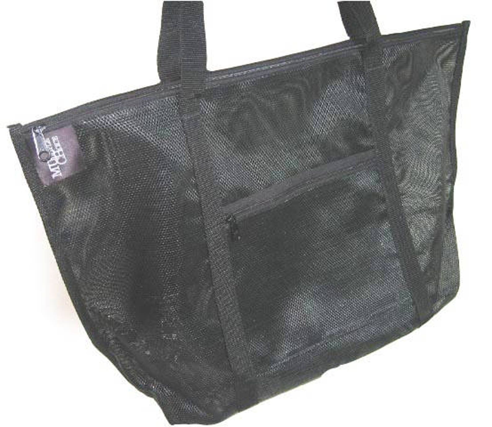 Black Mesh Tote Bag - Large Hole Stand Alone Weave. Large and Medium ...