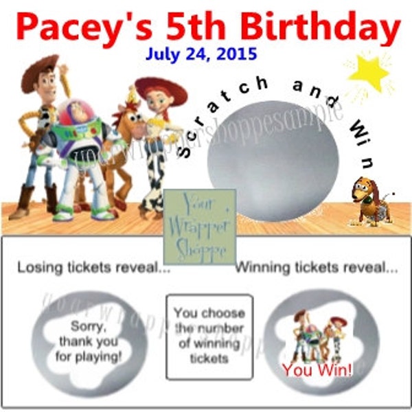 Toy Story Ticket - Etsy