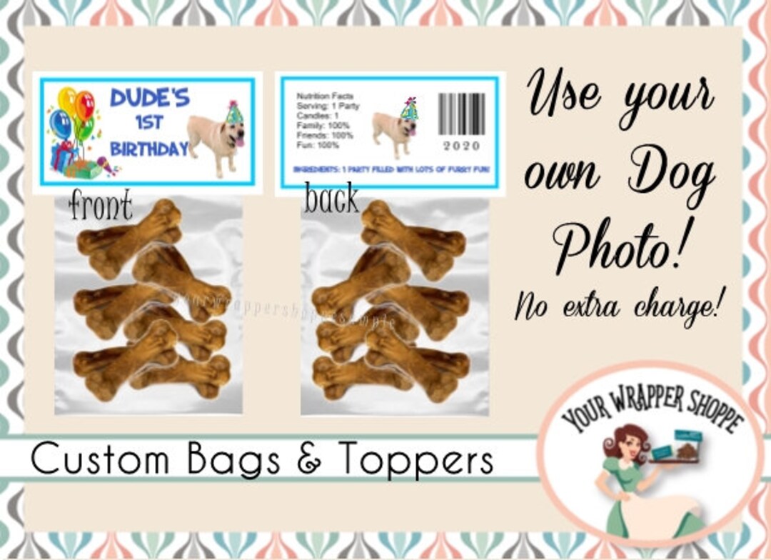 Celebrate Your Dog!! Personalized Birthday Doggie Treat Bags and ...