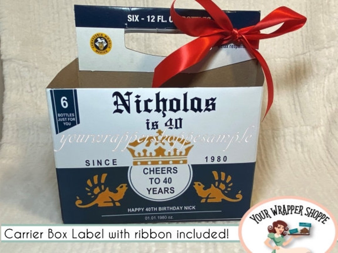 Custom Corona Beer Carrier Box Label ~ FREE SHIPPING! - Etsy