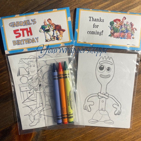 Toy Story Birthday Coloring Page - Etsy