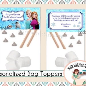 FROZEN Bags and Toppers Personalized Custom Party Favors Do | Etsy