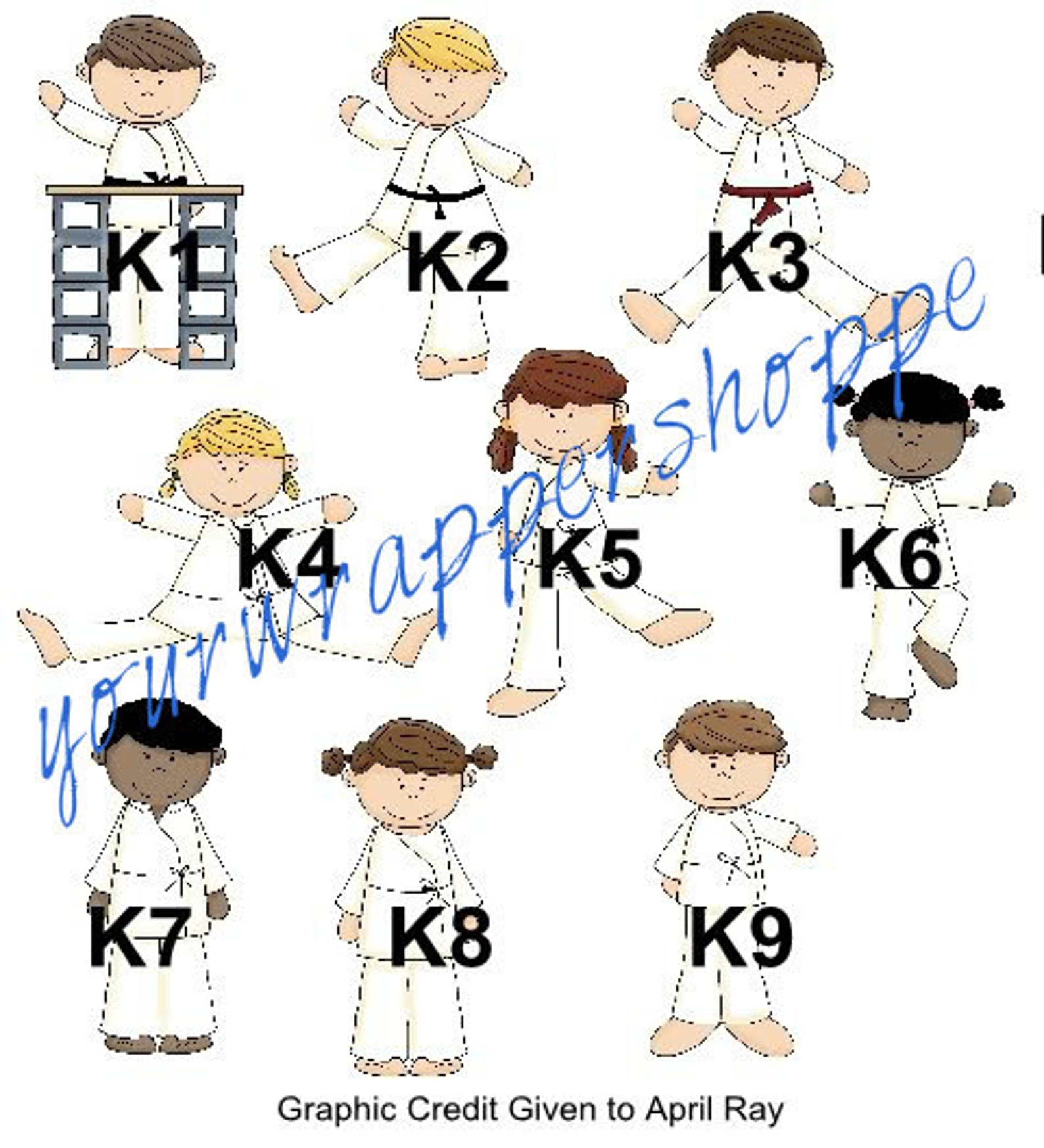 Personalized Karate Kids Birthday Party Invitations or Thank You Cards ...