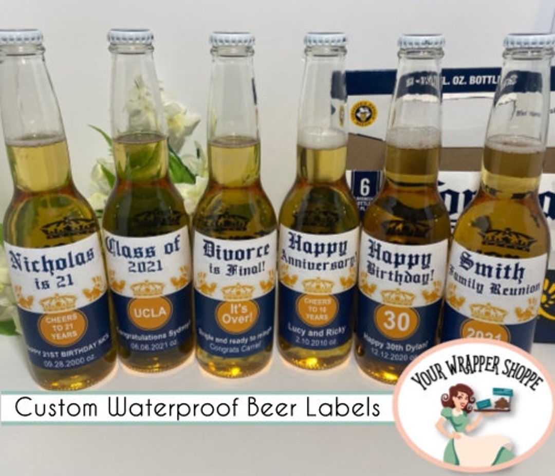 Custom Corona Beer Labels ~ Perfect for Mother's Day ~ Printed and ...