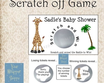 NAUTICAL SAILOR Baby Shower Party Game Scratch off Tickets | Etsy