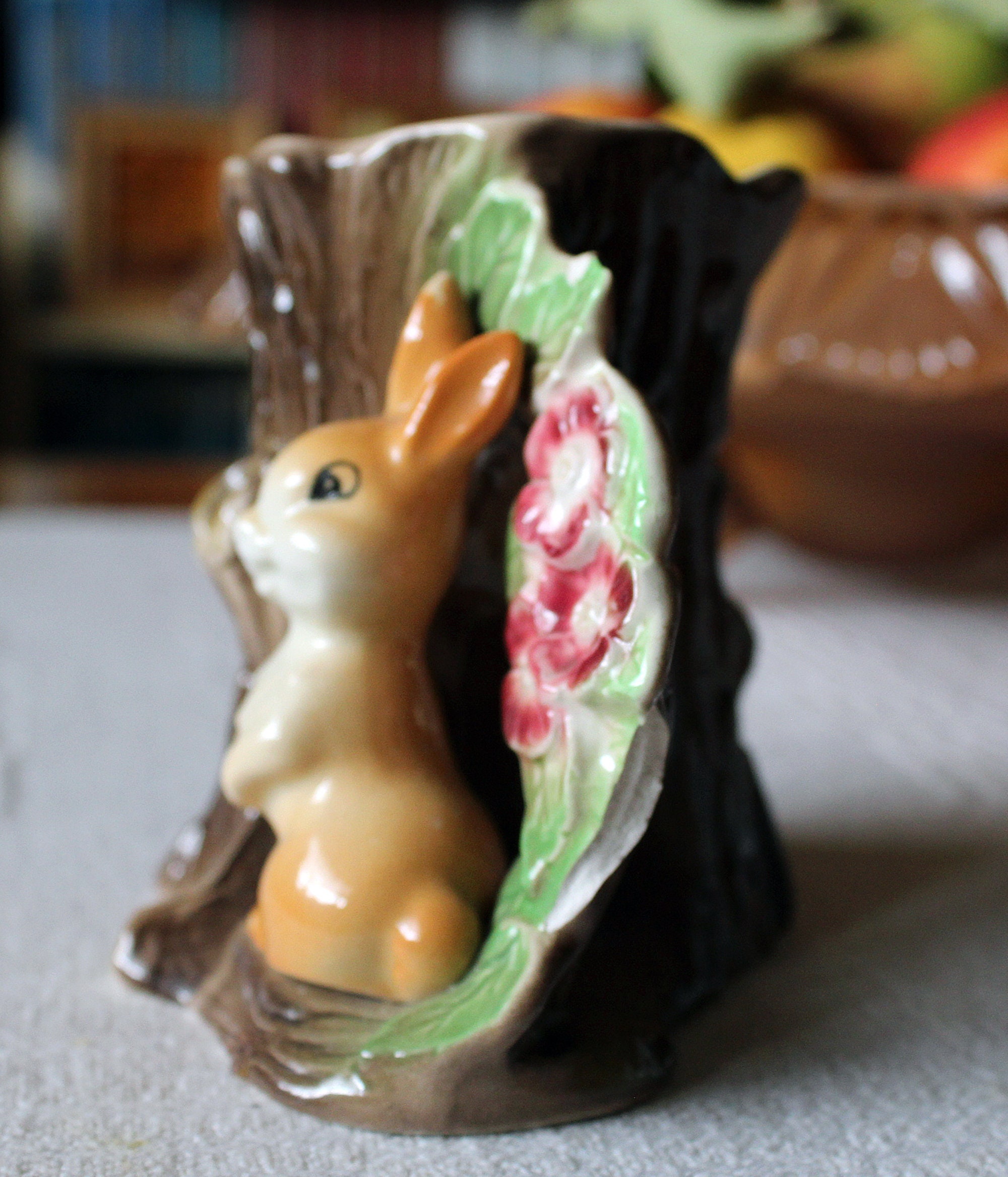 Hornsea Fauna Royal Small Bud Vase. Bunny Rabbit, Posy Vase, Tree and ...